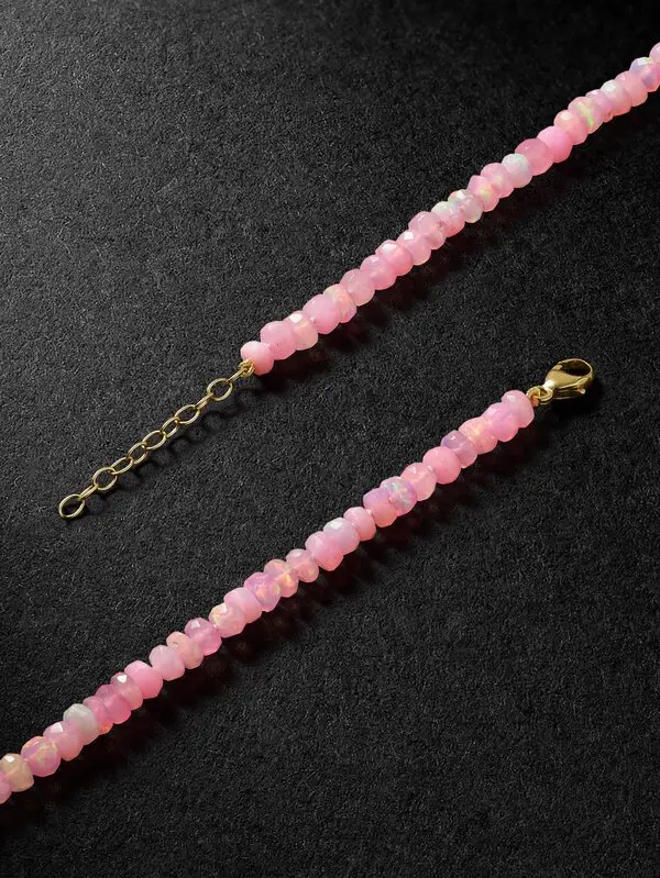 Jia Jia Gold Beaded Opal Necklace