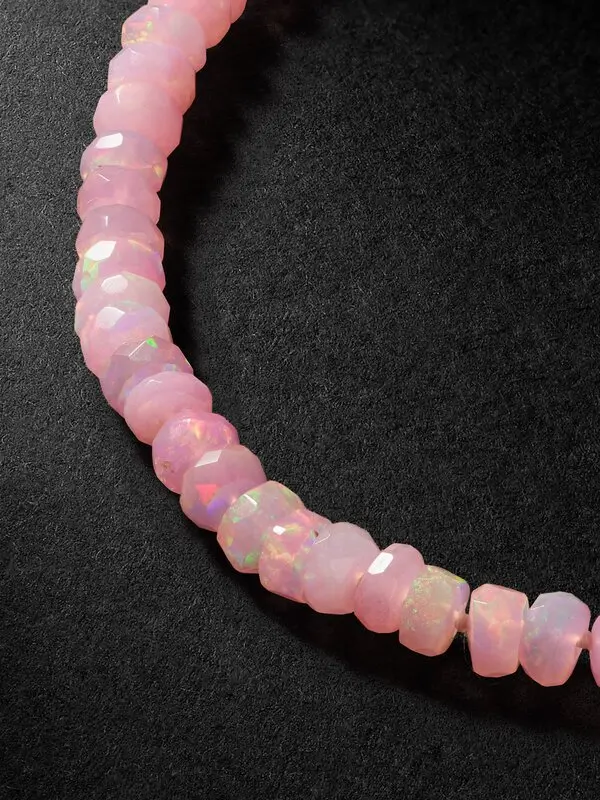 Jia Jia Gold Beaded Opal Necklace