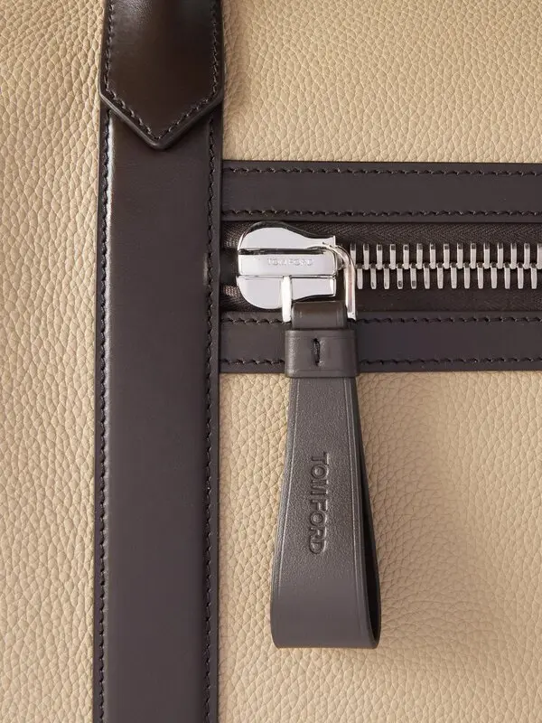 TOM FORD Buckley Full-grain Leather Weekend Bag