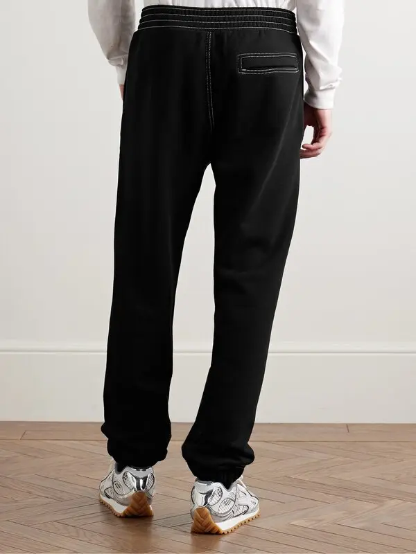 Givenchy Tapered Logo-appliquéd Cotton-jersey Sweatpants