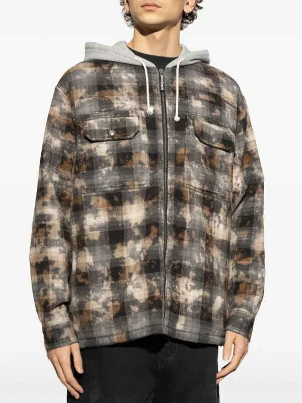 Palm Angels Check-pattern Shirt Jacket