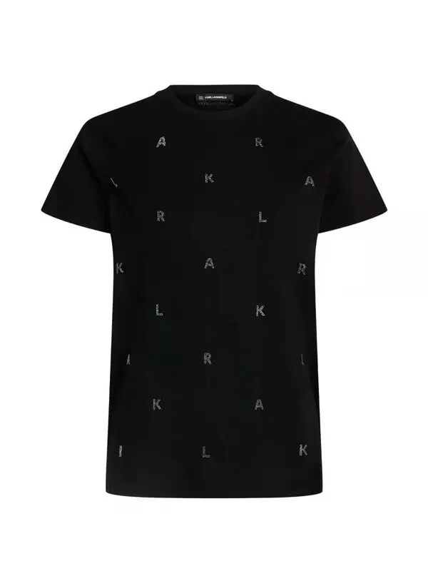 Karl Lagerfeld Rhinestone-embellished T-shirt - Black