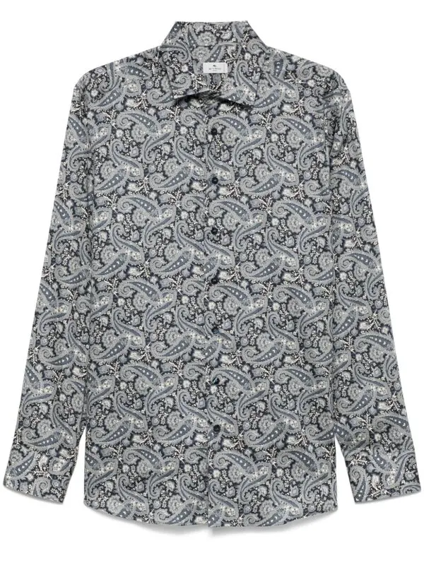 Etro Paisley-print Shirt - Blue