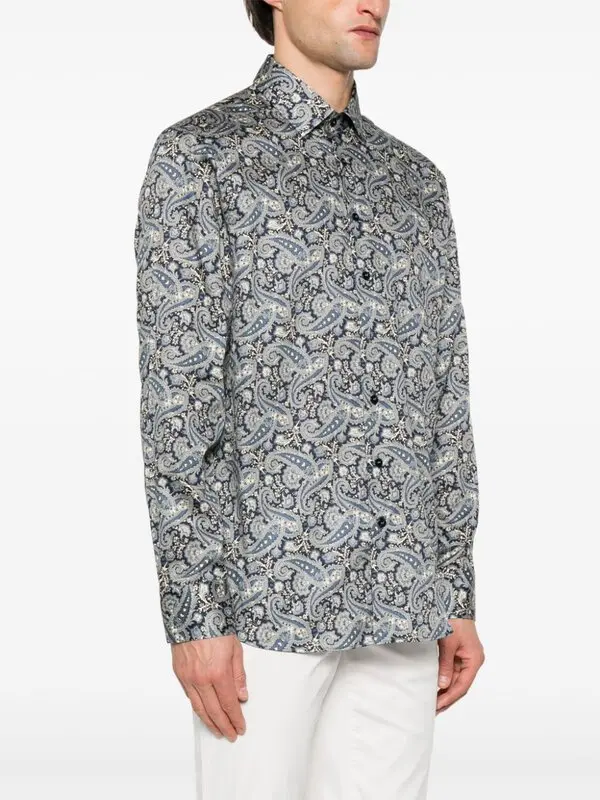 Etro Paisley-print Shirt - Blue