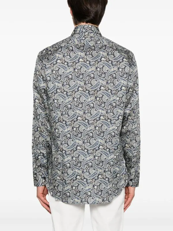 Etro Paisley-print Shirt - Blue