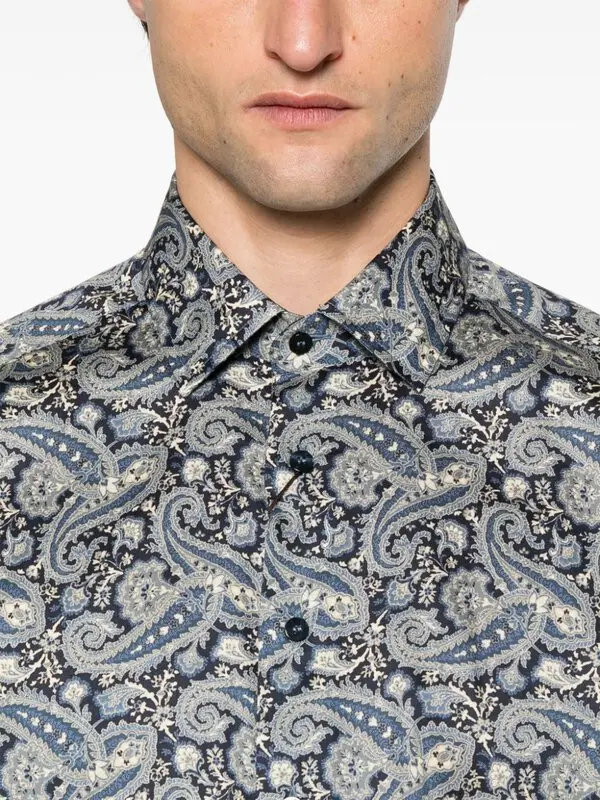 Etro Paisley-print Shirt - Blue