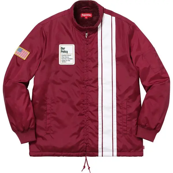 Supreme Pit Crew Jacket - Burgundy