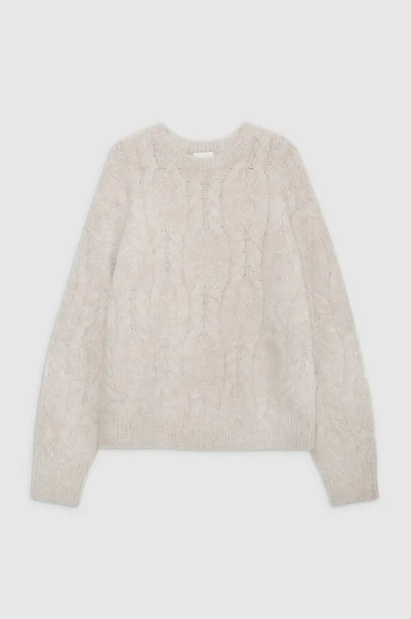 ANINE BING Marisol Cable Knit Sweater