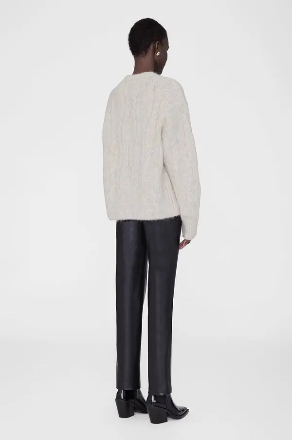 ANINE BING Marisol Cable Knit Sweater