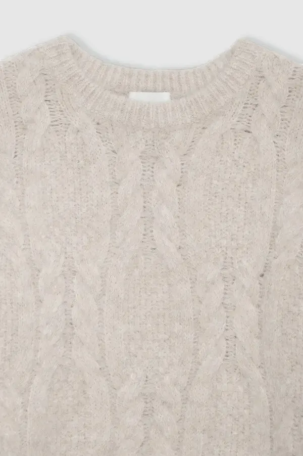 ANINE BING Marisol Cable Knit Sweater