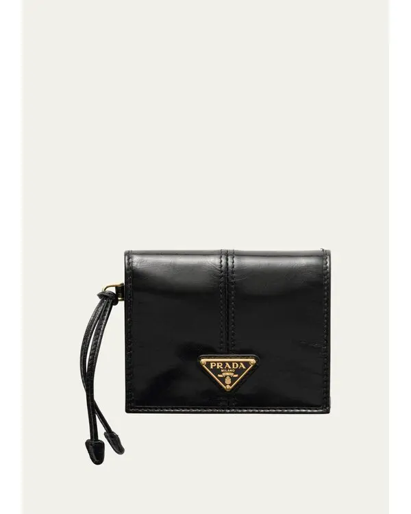 Prada Bifold Soft Leather Wallet - Nero