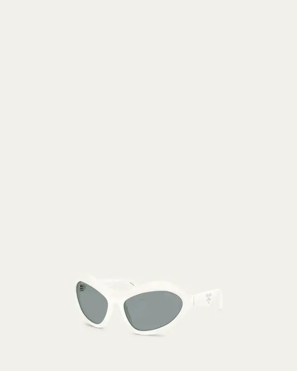 Prada Acetate & Plastic Wrap Sunglasses