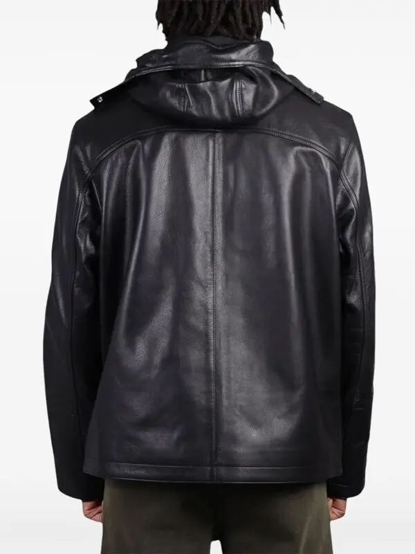 FLANEUR Leather Balaclava Jacket
