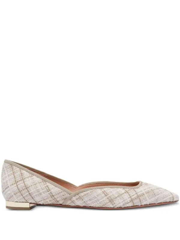 AQUAZZURA Maia Ballet Flats - Neutrals