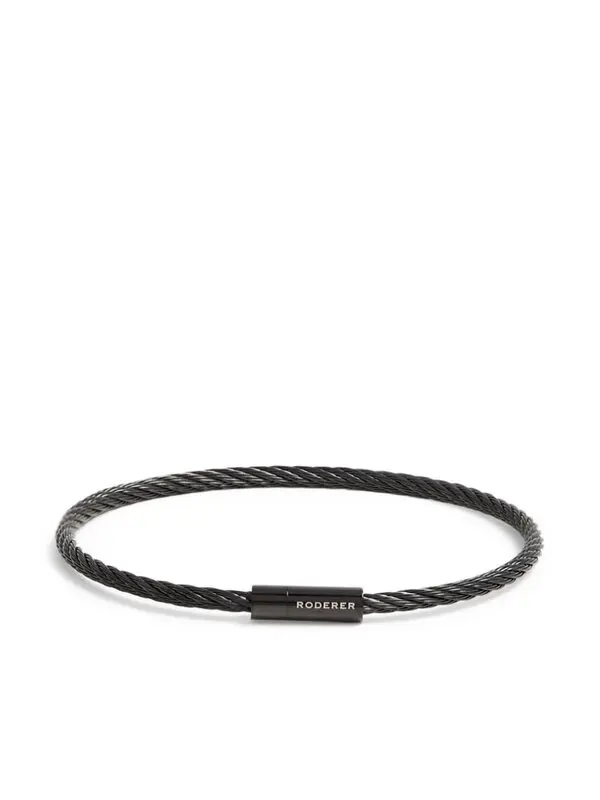 RODERER Giacomo Braided Bracelet - Black