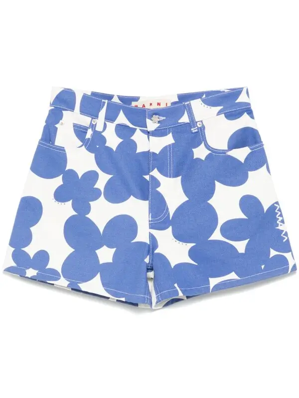 Marni Floral-print Mini Skirt
