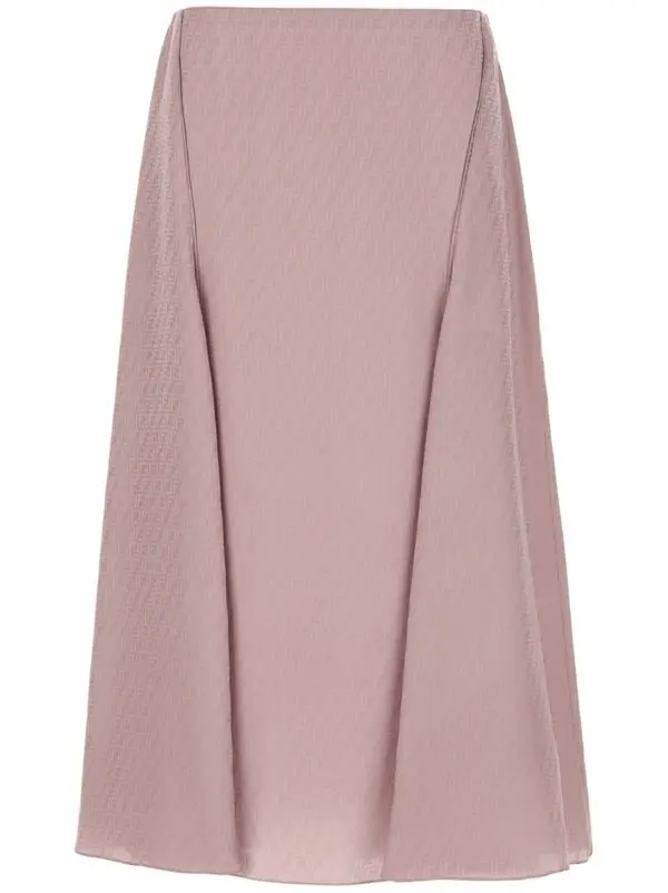 Fendi Monogram-pattern Skirt