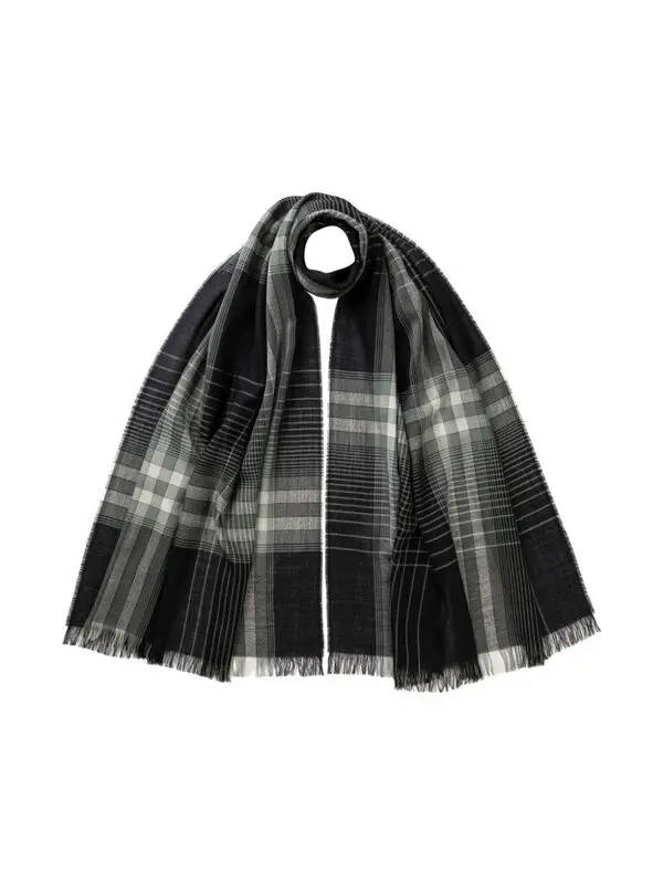Johnstons Of Elgin Plaid Scarf