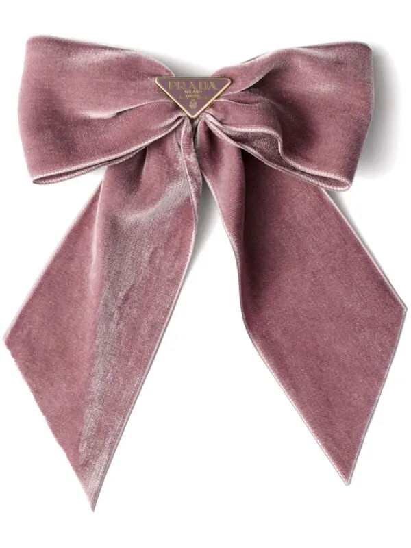 Prada Blush Satin Bow Hair Clip Prada Prada Women main image 3