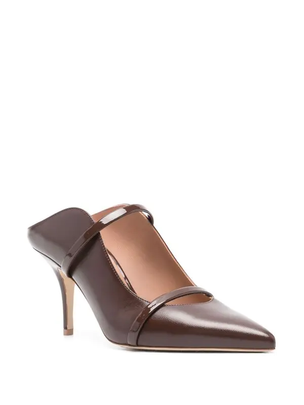 MALONE SOULIERS 70mm Maureen Mules - Brown