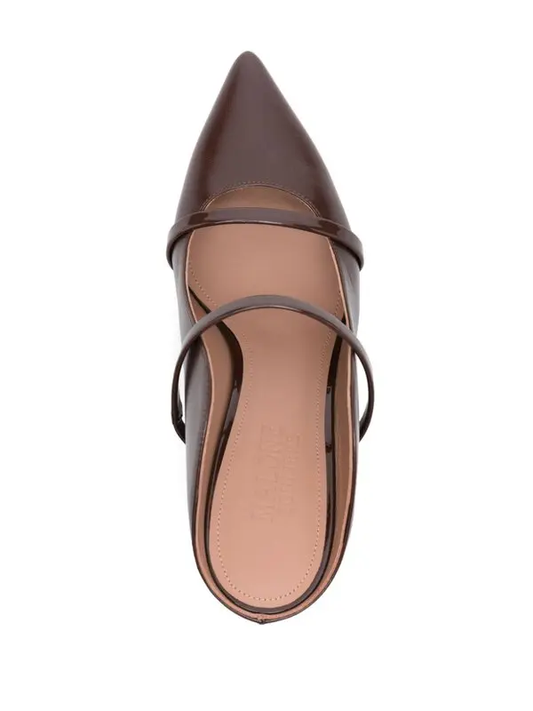 MALONE SOULIERS 70mm Maureen Mules - Brown