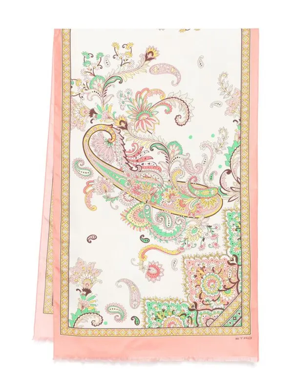 Etro Paisley-print Scarf - Neutrals
