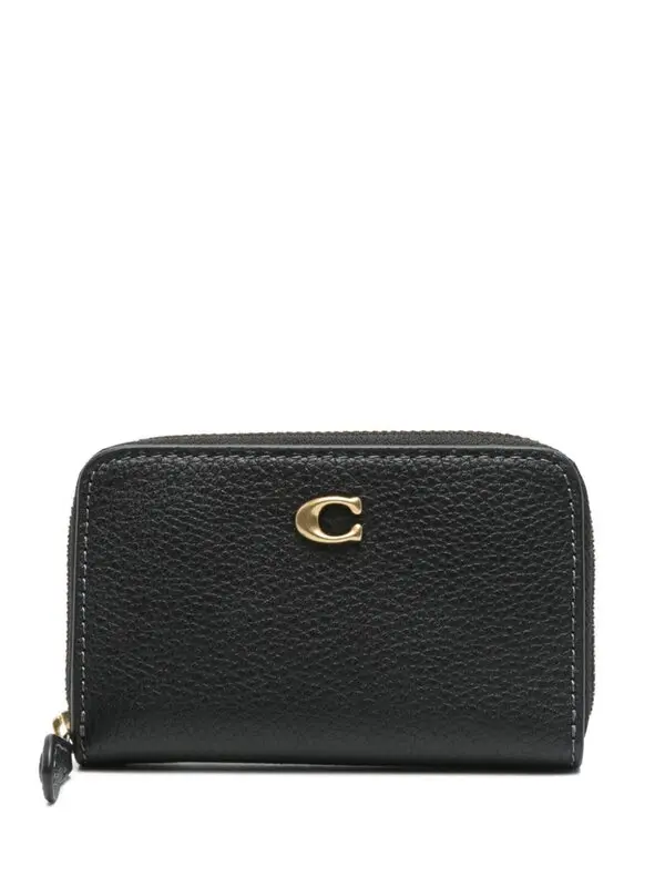 COACH Leather Wallet - Black