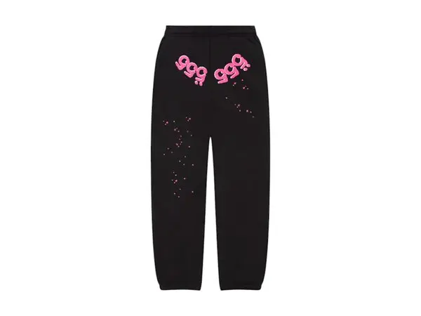 SP5DER Angel Number Sweatpant - Black