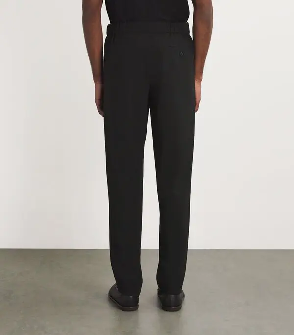 Giorgio Armani Virgin Wool Straight Leg Trousers