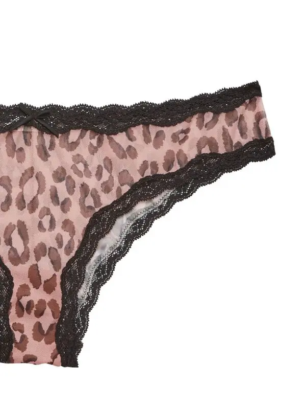 FLEUR DU MAL Leopard-print Sheer Bra