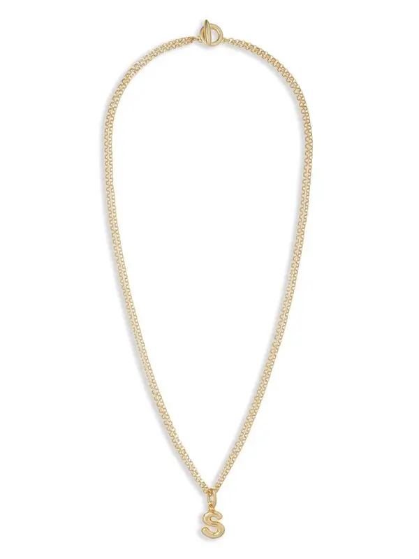 ROXANNE ASSOULIN The Puffy Initial Necklace - Gold