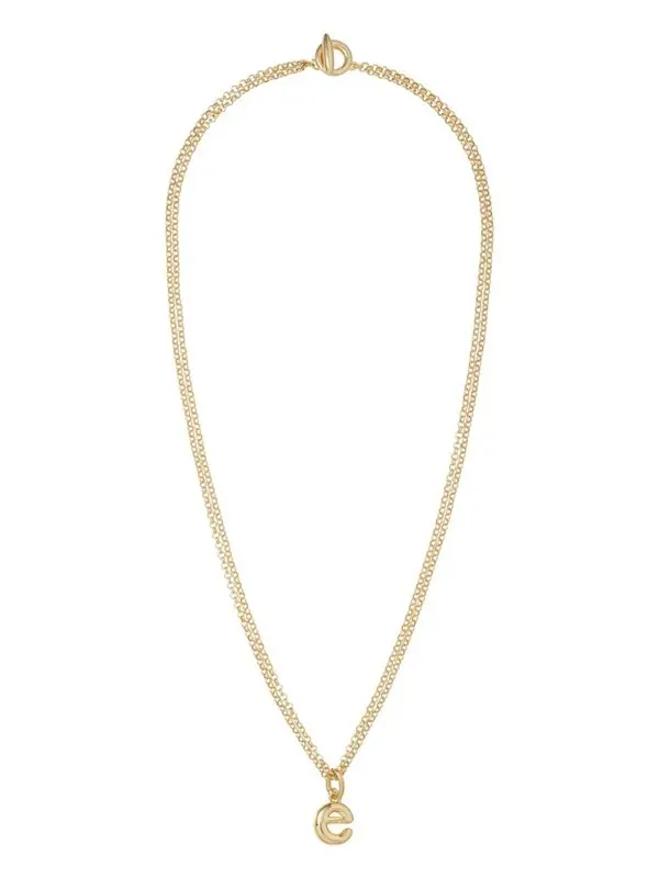 ROXANNE ASSOULIN The Puffy Initial Necklace - Gold