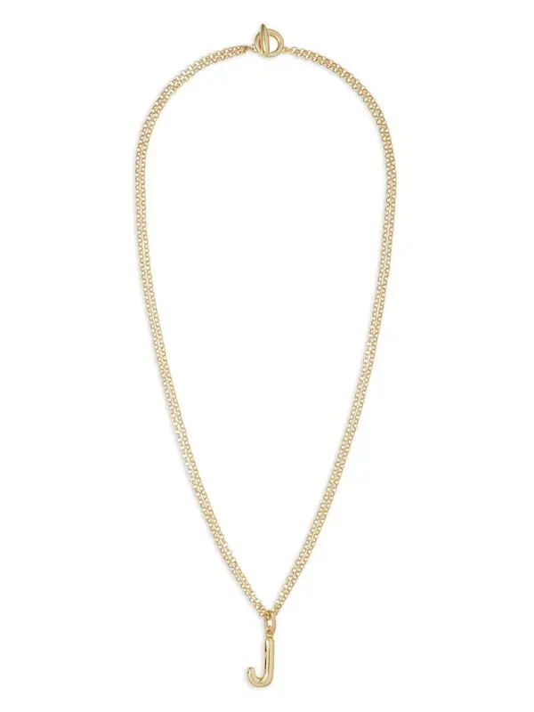 ROXANNE ASSOULIN The Puffy Initial Necklace - Gold