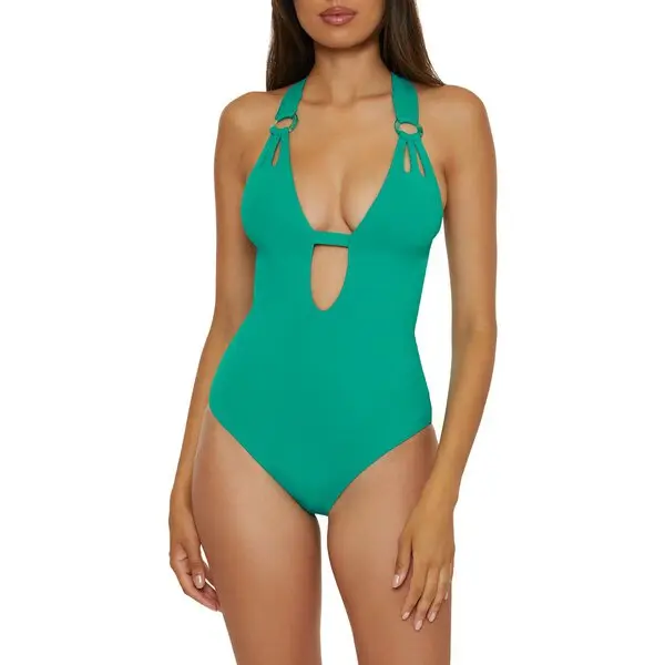 BECCA® By Rebecca Virtue O-ring One-piece Swimsuit - Peacock