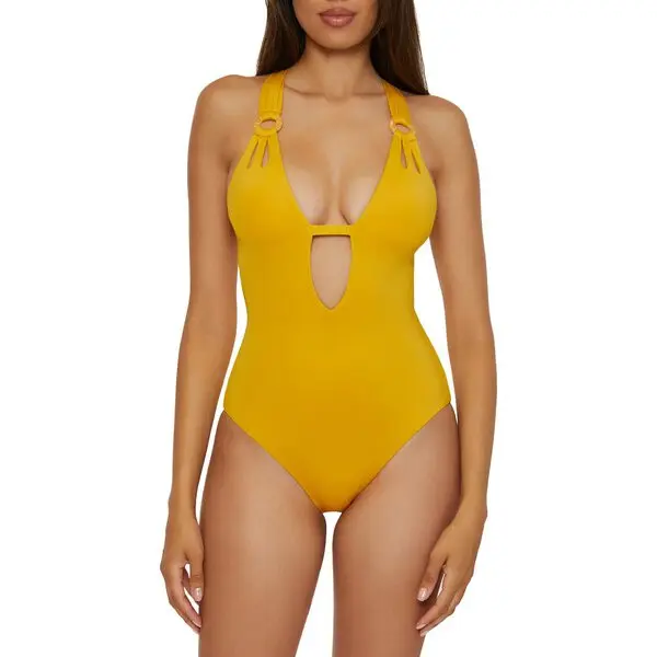 BECCA® By Rebecca Virtue O-ring One-piece Swimsuit - Sunflower