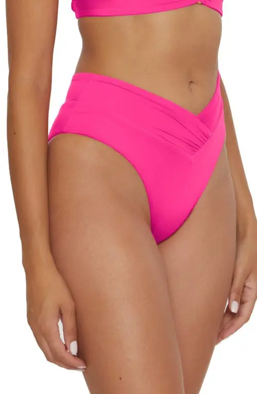 BECCA By Rebecca Virtue Color Code High Waist Bikini Bottoms - Cosmopolitan