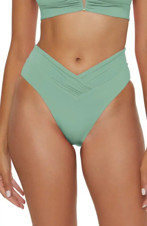 BECCA® By Rebecca Virtue Color Code High Waist Bikini Bottoms - Mineral