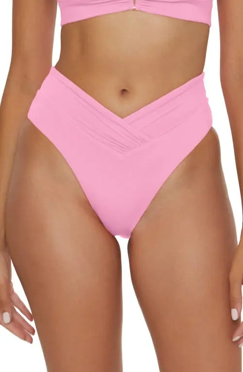 BECCA® By Rebecca Virtue Color Code High Waist Bikini Bottoms - Rosy