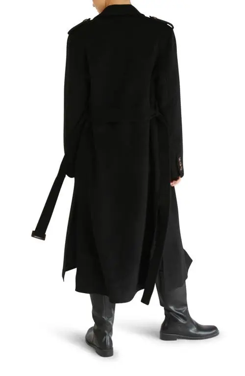 BELLE & BLOOM Skylight Longline Wool-blend Coat - Black