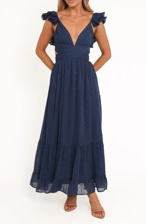 PETAL & PUP Harmony Floral Maxi Dress - Navy