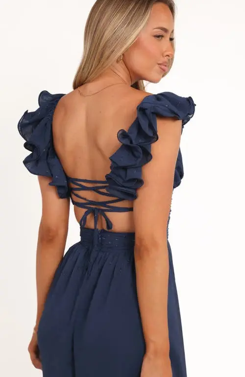 PETAL & PUP Harmony Floral Maxi Dress - Navy