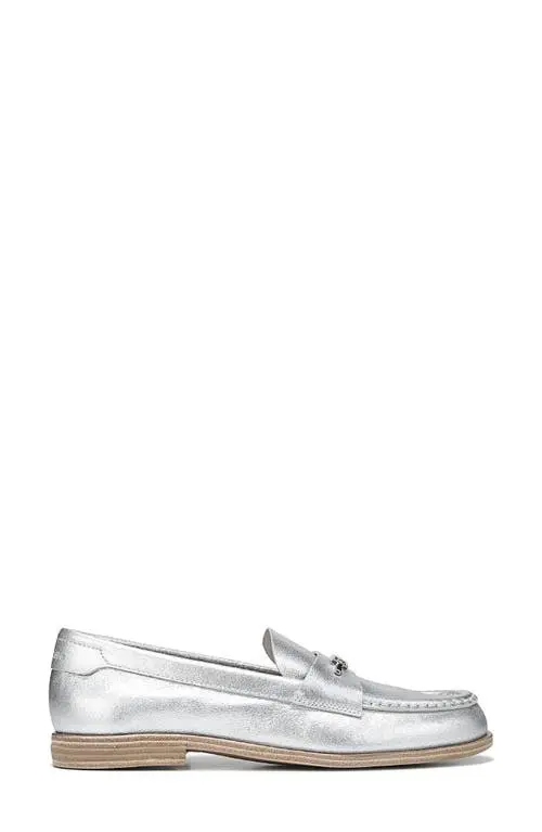 Franco Sarto Riley Bit Loafer - Silver Leather