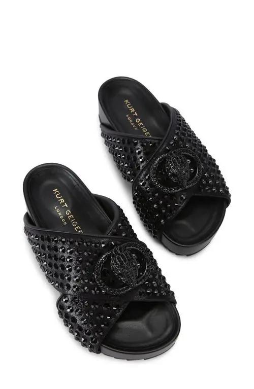 Kurt Geiger Chelsea Flatform Sandals - Charcoal
