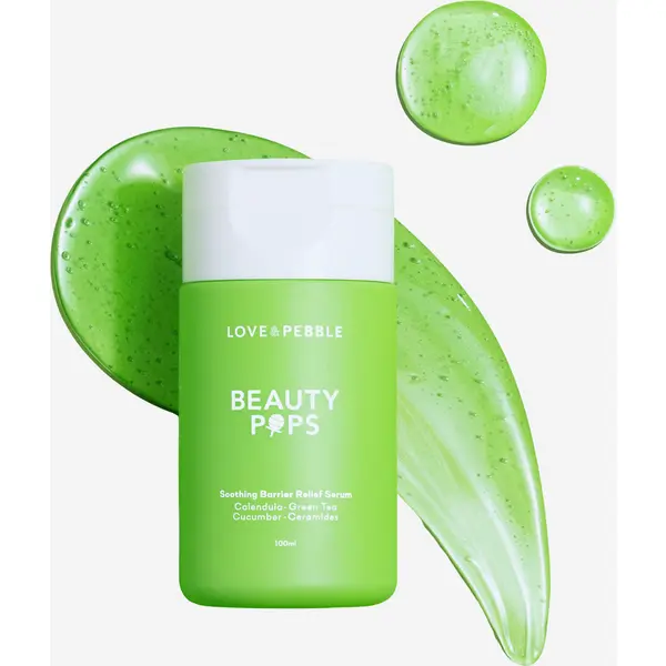 LOVE AND PEBBLE Soothing Barrier Frozen Serum - Lime Green