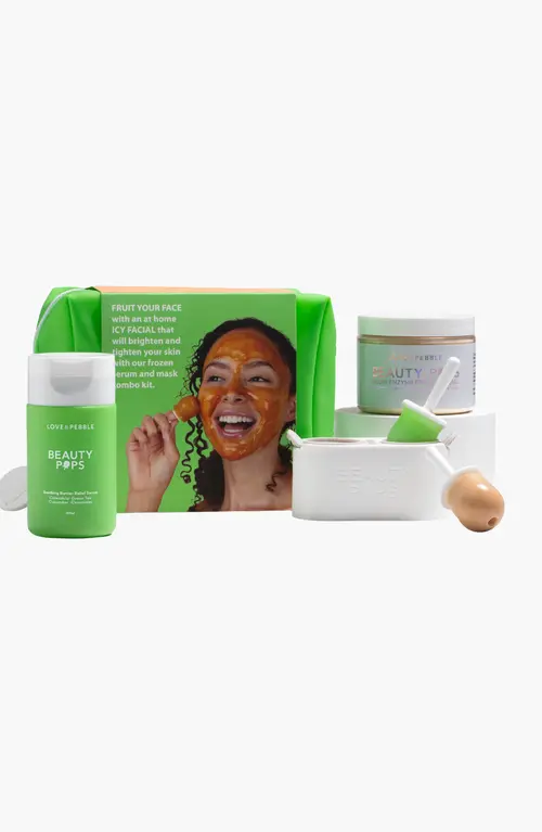 LOVE AND PEBBLE Beauty Pops Glow And Soothe Skincare Bundle - Green