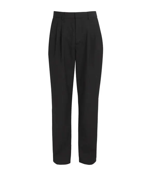 Commas Wool-linen Heathered Trousers