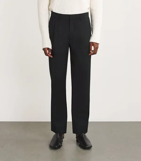 Commas Wool-linen Heathered Trousers
