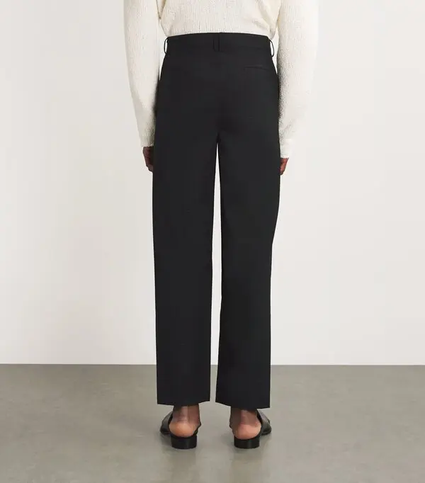 Commas Wool-linen Heathered Trousers