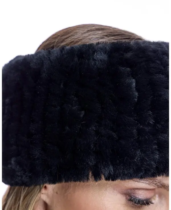 JULIA & STELLA BY MAXIMILIAN - Julia & Stella By Maximilian Knitted Shearling Headband