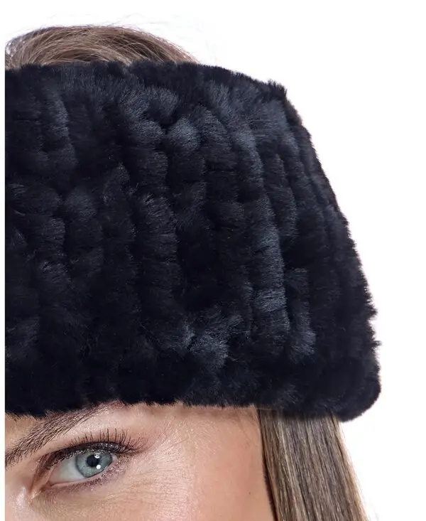 JULIA & STELLA BY MAXIMILIAN - Julia & Stella By Maximilian Knitted Shearling Headband